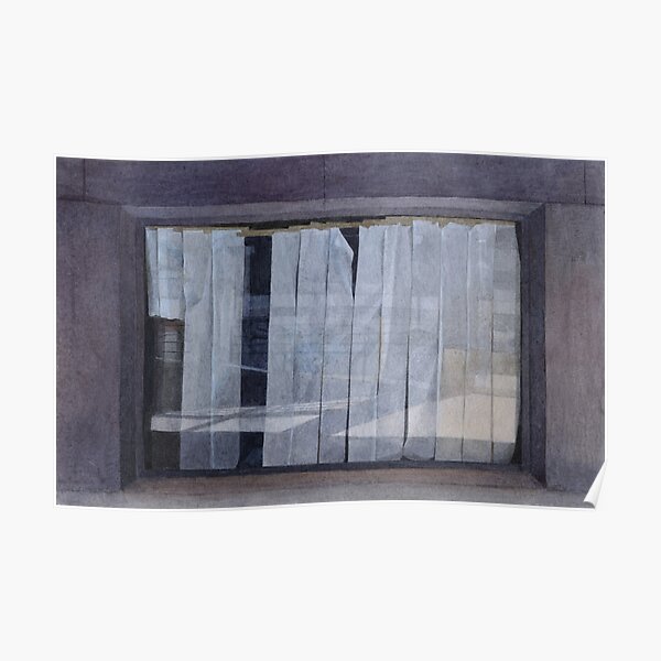 Póster «"Cerrado permanentemente 2021" Ilustración acuarela pintada a ...