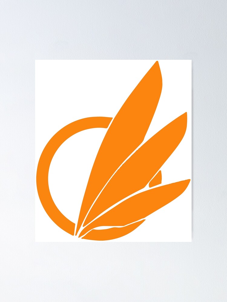 "Avali Logo Orange " Poster for Sale by Abbadon6991 | Redbubble