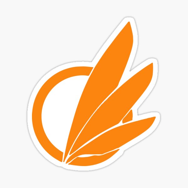 "Avali Logo Orange " Sticker for Sale by Abbadon6991 | Redbubble