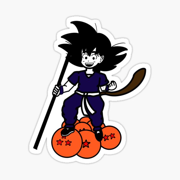 "Kid Goku" Sticker for Sale by awallac | Redbubble