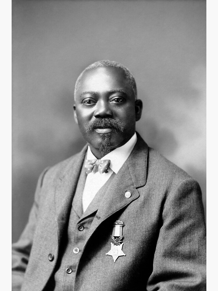 "William Harvey Carney Wearing The Medal Of Honor - Circa 1905" Sticker ...