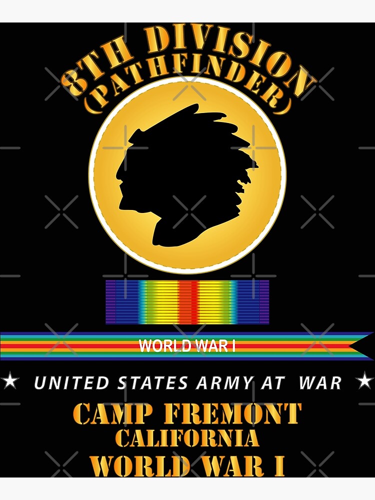 "Army - 8th Infantry Division - Pathfinder w WWI SVC - Streamer" Poster ...