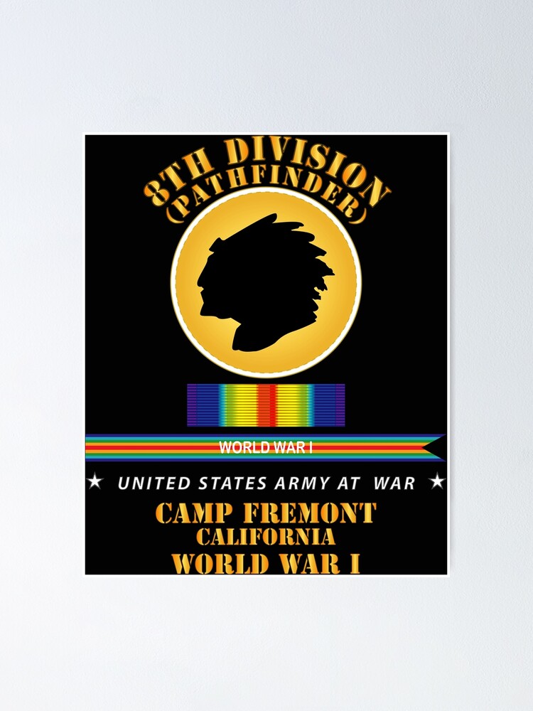 "Army - 8th Infantry Division - Pathfinder w WWI SVC - Streamer" Poster ...