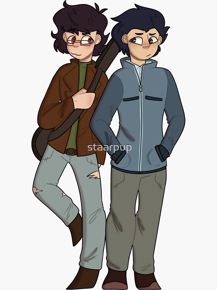 "Ryan and Min-Gi Infinity Train" Sticker by staarpup | Redbubble