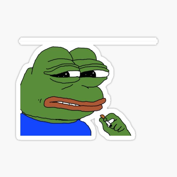 "Pepe Yikes" Sticker for Sale by DioBrandDough | Redbubble