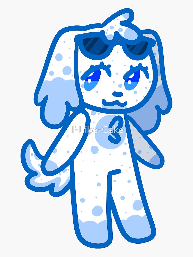 "Blue Slush Puppy" Sticker for Sale by I-Like-Cake | Redbubble