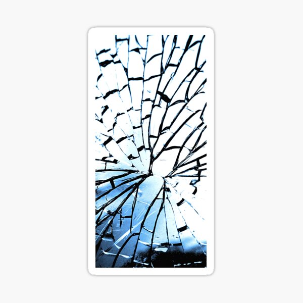 "Broken glass" Sticker for Sale by Artroma | Redbubble