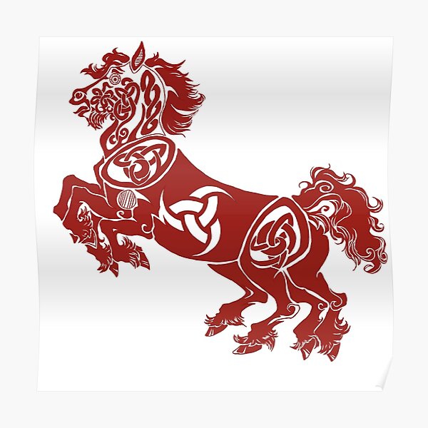 Sleipnir Poster By Lizzeh Redbubble