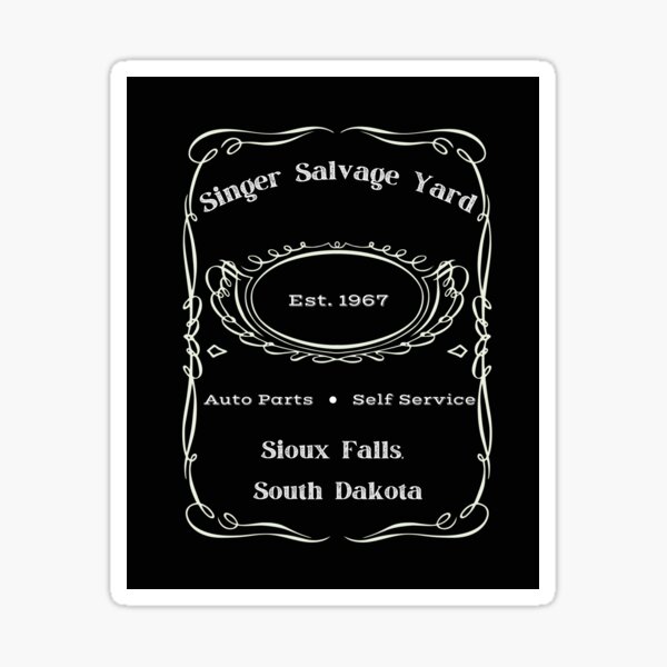 "Singer Salvage Yard " Sticker for Sale by Ameliag9787 | Redbubble