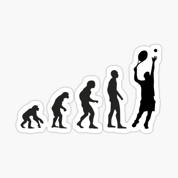"White Tennis Evolution Design | Funny Navy Human Evolution Tennis Joke ...