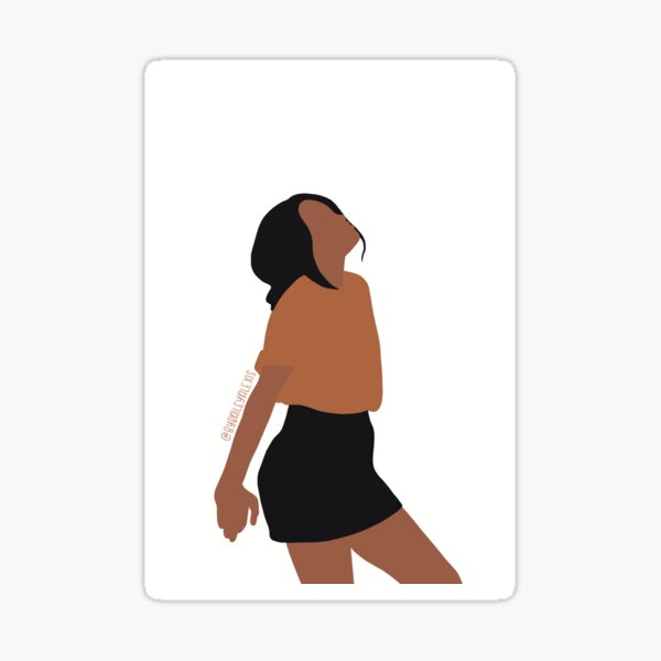 "Faceless Portrait Yellow" Sticker for Sale by bybaileyalexis | Redbubble