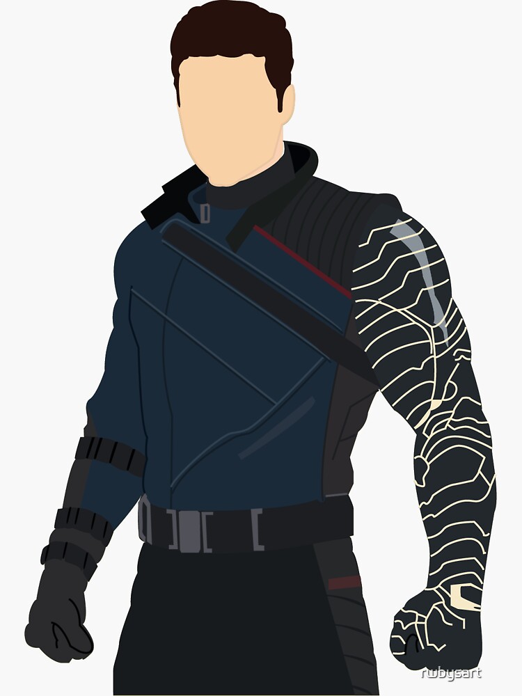 "Bucky Barnes-TFATWS" Sticker von rwbysart | Redbubble