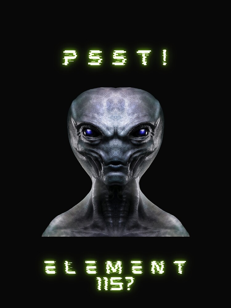 "Alien offering element 115 (moscovium)" Poster by ev-intensity | Redbubble