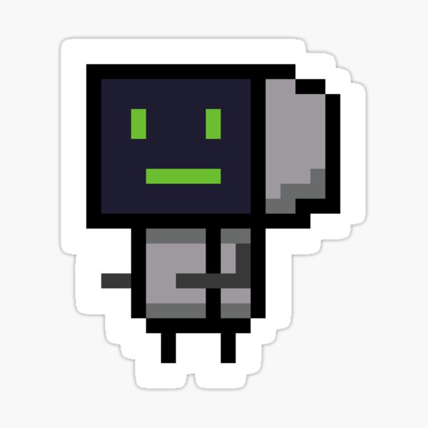 "Pixel Art Little Robot" Sticker for Sale by guylego21 | Redbubble