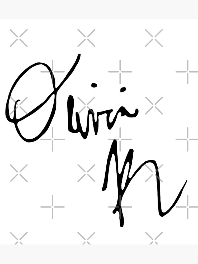 "Olivia Rodrigo Autograph" Art Print by Art-By-Mikayla- | Redbubble