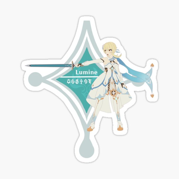 "Genshin Impact Lumine" Sticker for Sale by TabithaAbadeer | Redbubble