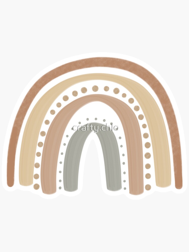 "boho rainbow" Sticker by chloemfields | Redbubble