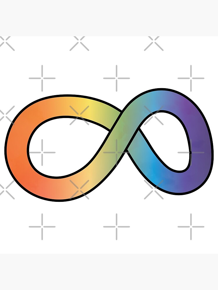 "Rainbow Infinity Symbol for Autism Acceptance/Awareness " Photographic ...