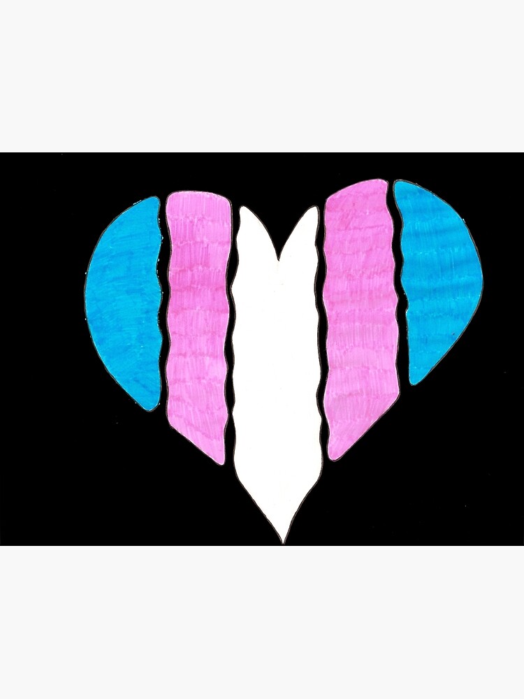 "Trans Pride Flag Heart" Poster by JuliaDream | Redbubble
