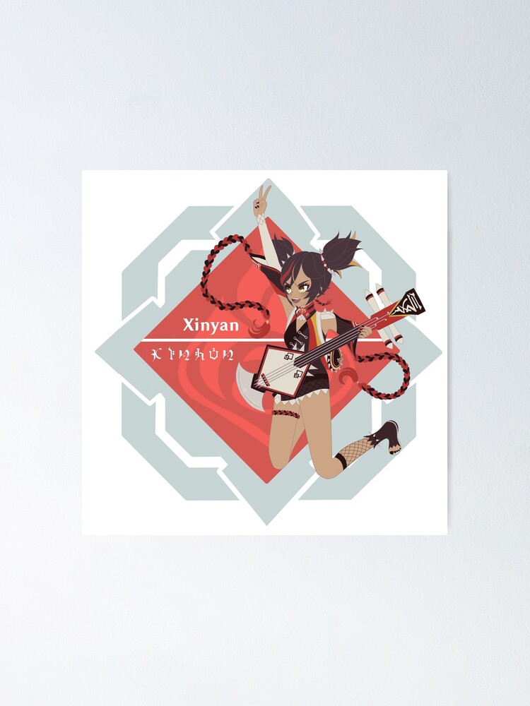 "Genshin Impact Xinyan" Poster for Sale by TabithaAbadeer | Redbubble