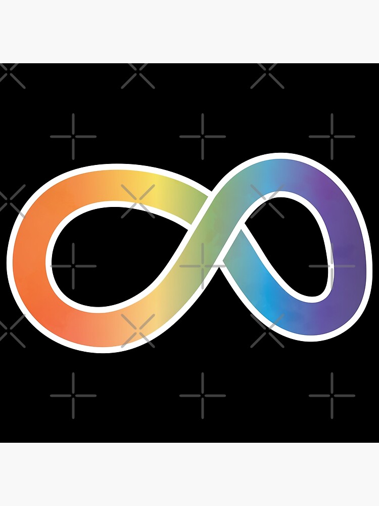 "Rainbow Infinity Symbol for Autism Acceptance/Awareness " Art Print ...