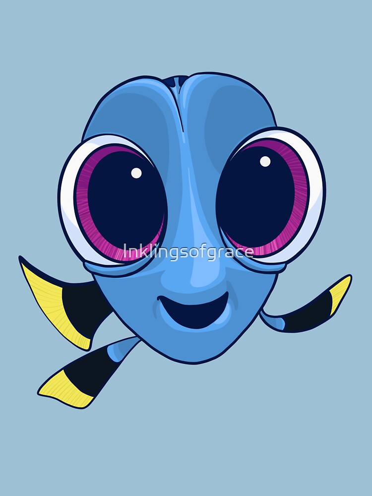 "Baby Dory Blue Tang Design" T-shirt for Sale by Inklingsofgrace ...