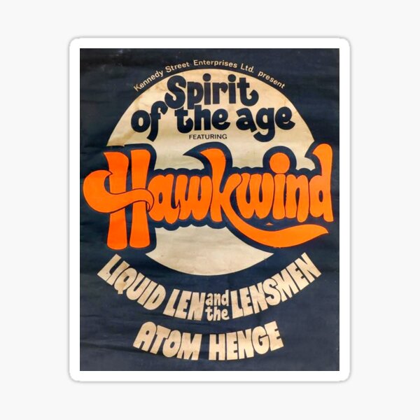 "HAWKWIND - UNISEX - TSHIRT" Sticker for Sale by vivabrune | Redbubble