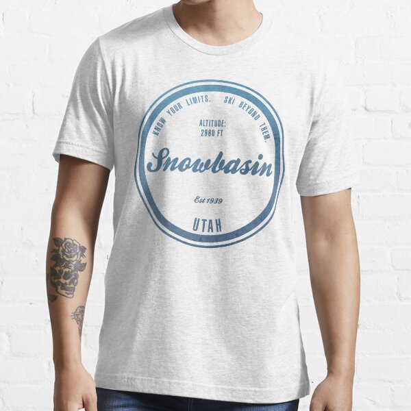 "Snowbasin Ski Resort Utah" T-shirt for Sale by CarbonClothing ...