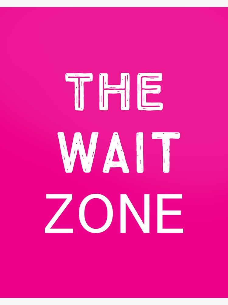 "The wait zone" Sticker by Pagarelov | Redbubble