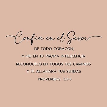 Pegatina for Sale con la obra «Proverbios 3 5-6, versículo bíblico ...