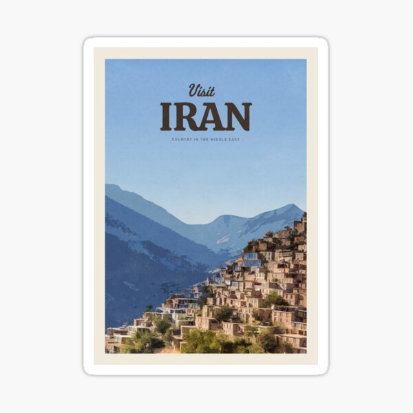 "Visit Iran" Sticker by CallumGardiner | Redbubble