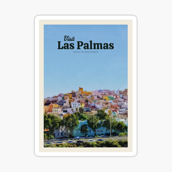 "Visit Las Palmas" Sticker by CallumGardiner | Redbubble