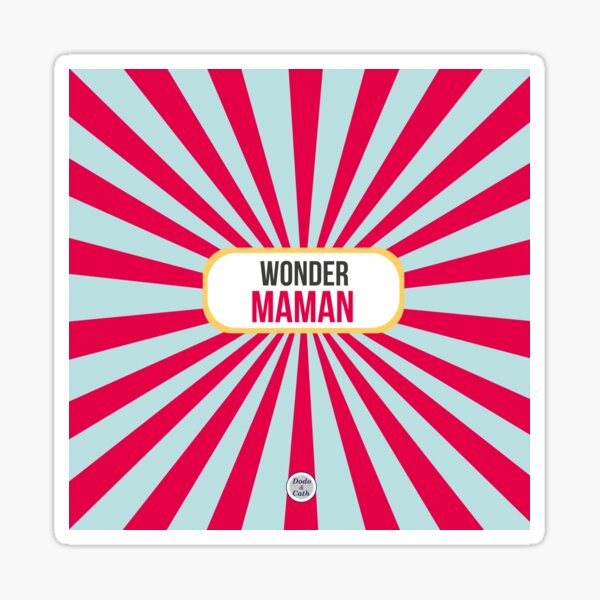 "Wondermaman" Sticker for Sale by DodoetCath | Redbubble