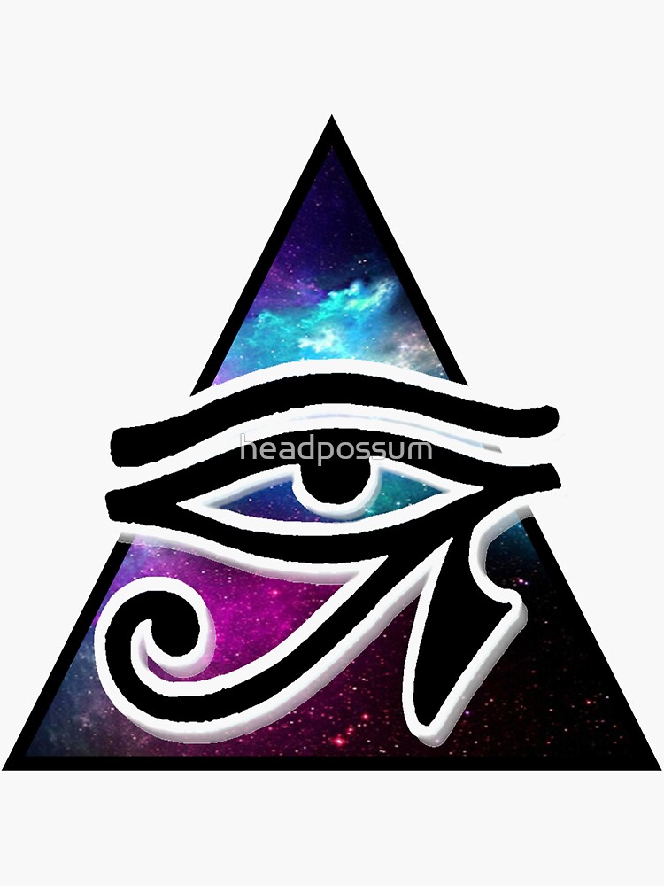 Eye Of Horus Egyptian Protection Symbol Sticker By Headpossum Redbubble