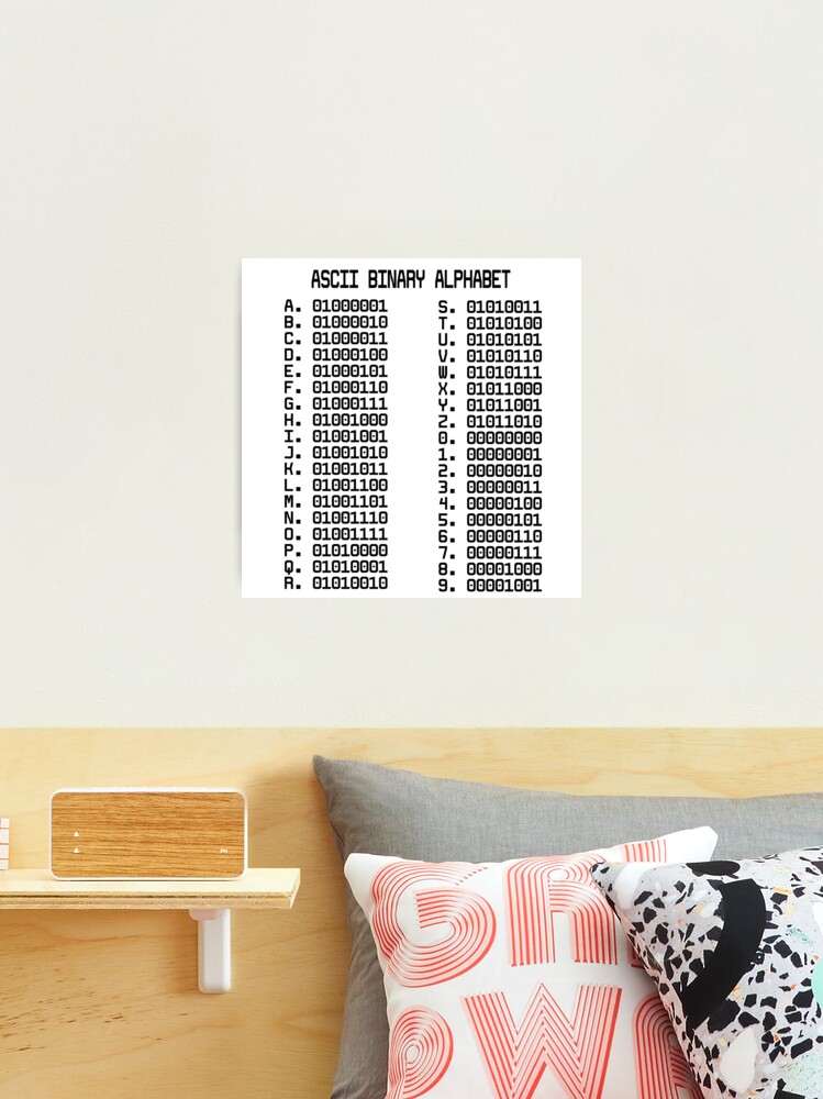 Ascii Table Binary Cabinets Matttroy
