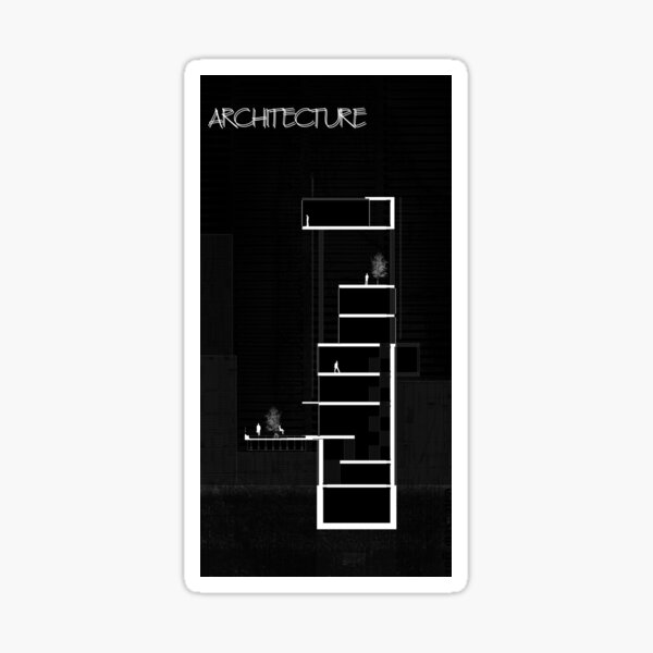 "ARCHITECTURE" Sticker for Sale by ahmadshoun | Redbubble