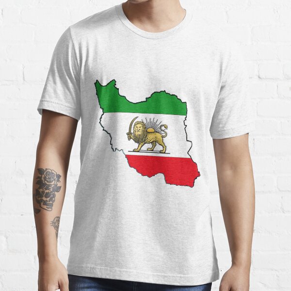"Iran Map With Iranian Flag" T-shirt for Sale by Havocgirl | Redbubble ...