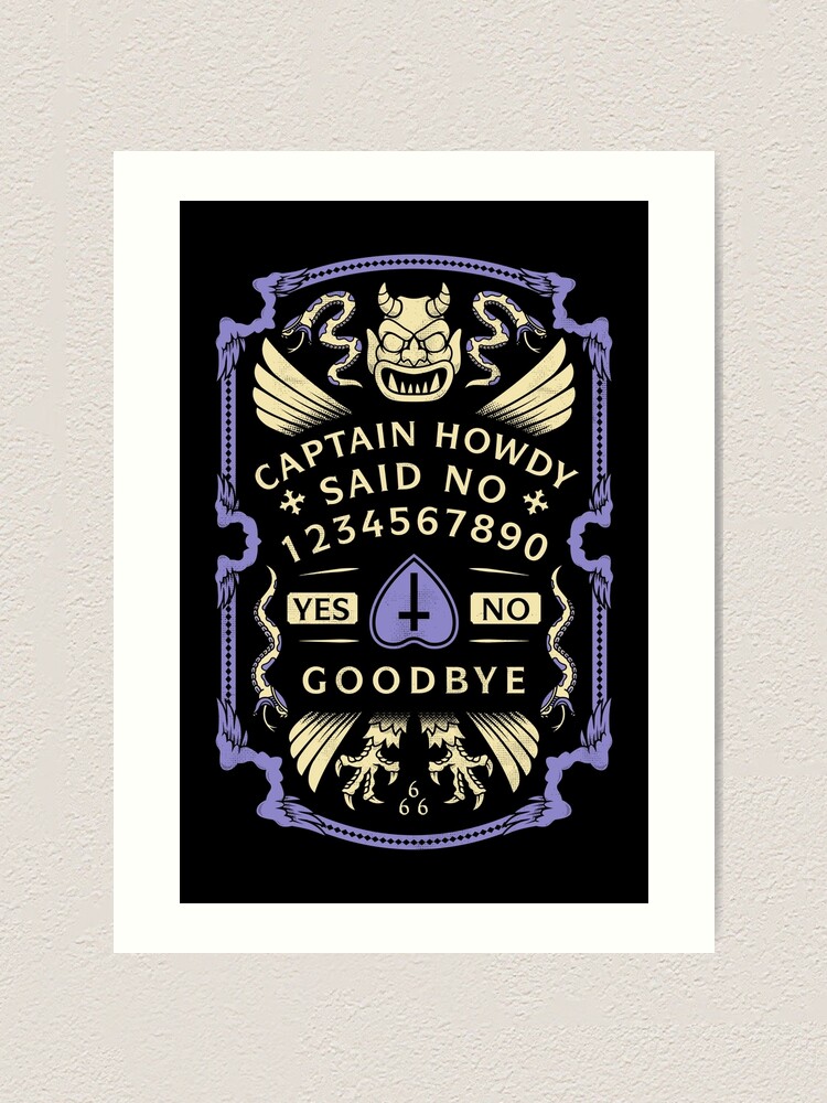 "Captain Howdy - Exorcist Spirt Board - Pazuzu _Occult" Art Print by ...