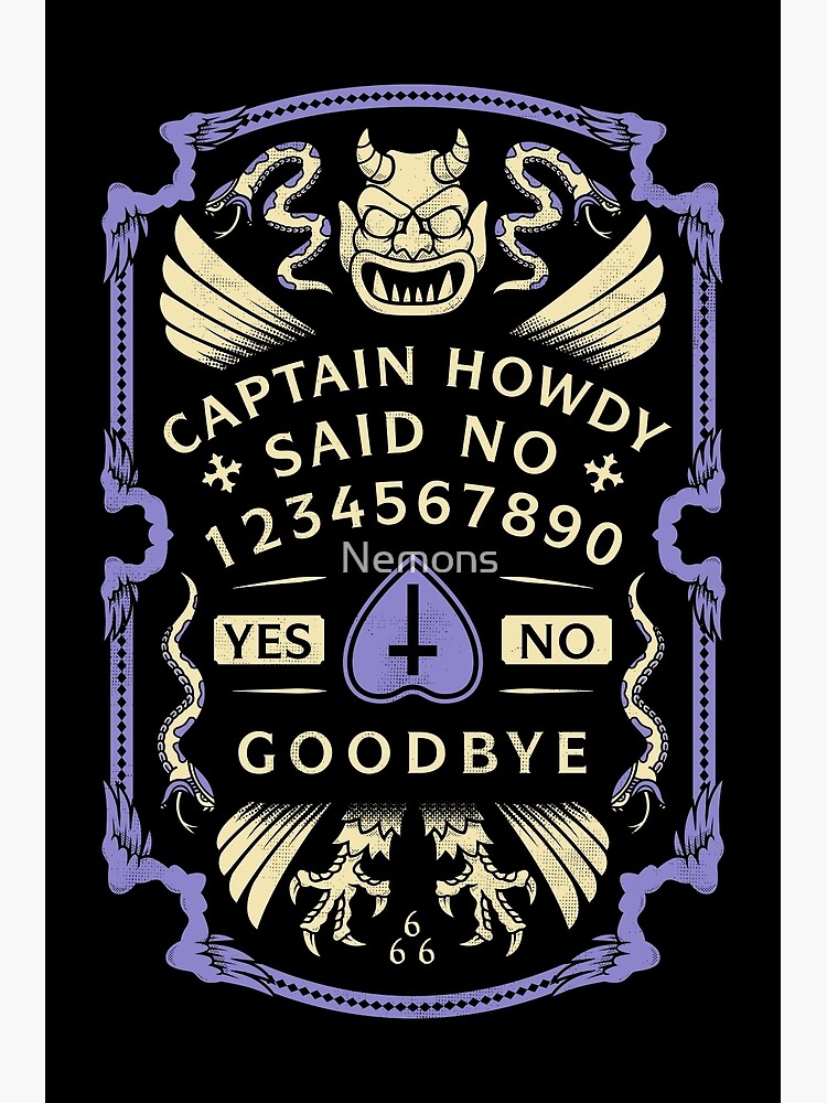 "Captain Howdy - Exorcist Spirt Board - Pazuzu _Occult" Poster for Sale ...