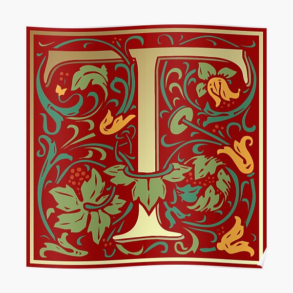 Illuminated Letter Posters | Redbubble