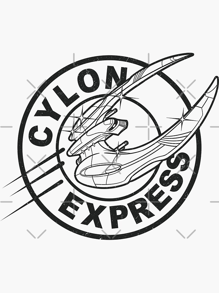 "Cylon Express v2" Sticker for Sale by Getsousa | Redbubble