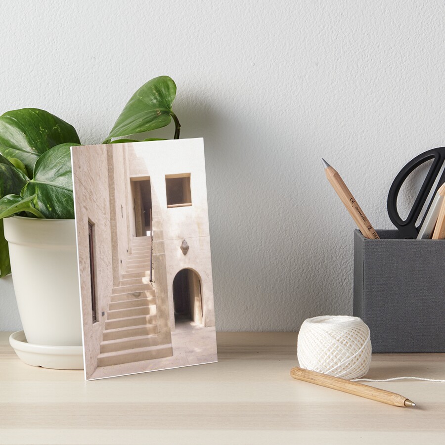 "Traditional Arabian Architecture Beige" Art Board Print by ...