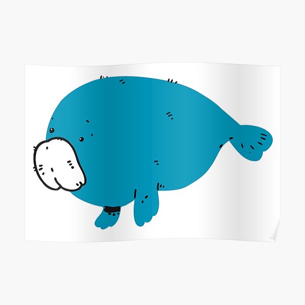 Manatee Chibi Posters | Redbubble