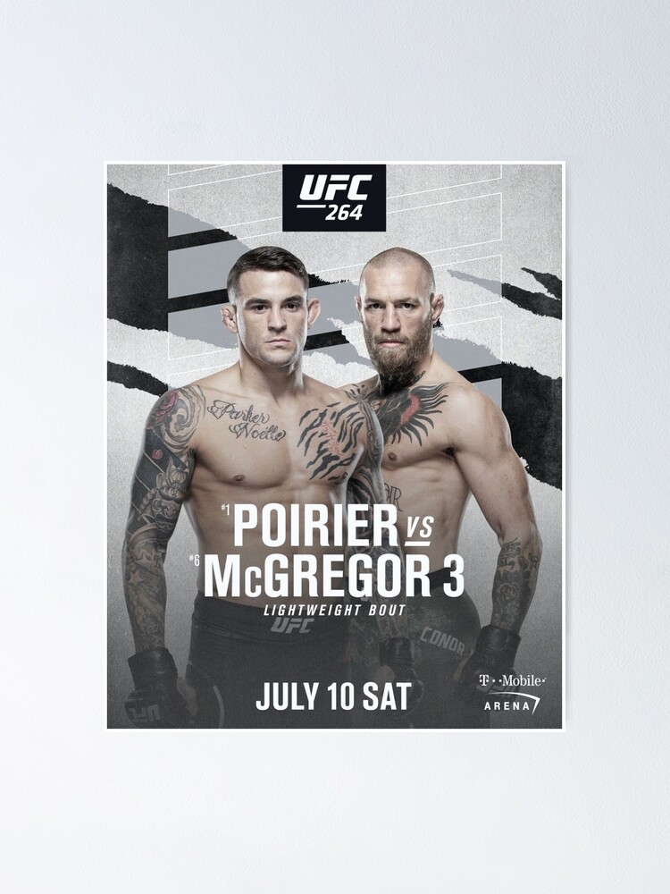 "Dustin Poirier vs. Conor McGregor 3 Fight Poster - The Diamond vs. The ...