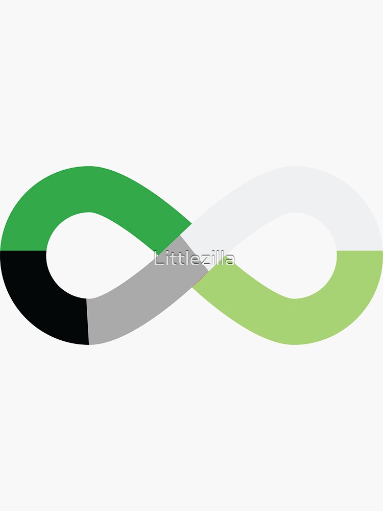 "Autistic Pride - Aromantic" Sticker for Sale by Littlezilla | Redbubble