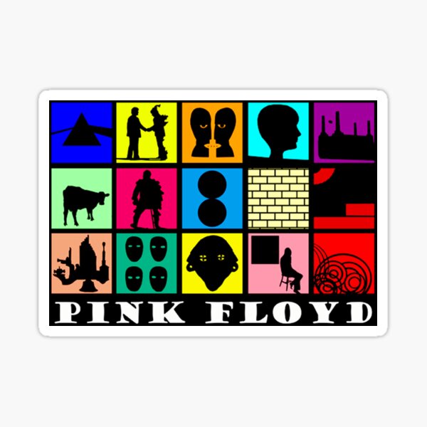 "pink floyd discografi" Sticker by bentonchamplin | Redbubble