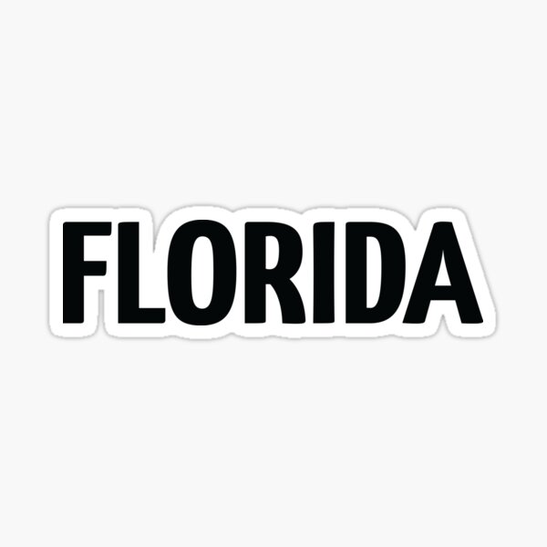 "Florida" Sticker by ProjectX23 | Redbubble