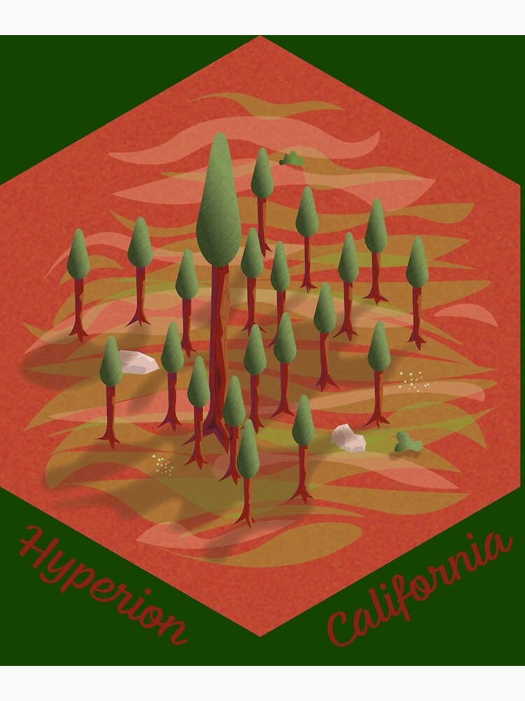 "Tallest tree in the world - Hyperion" Poster by PoSB2021 | Redbubble