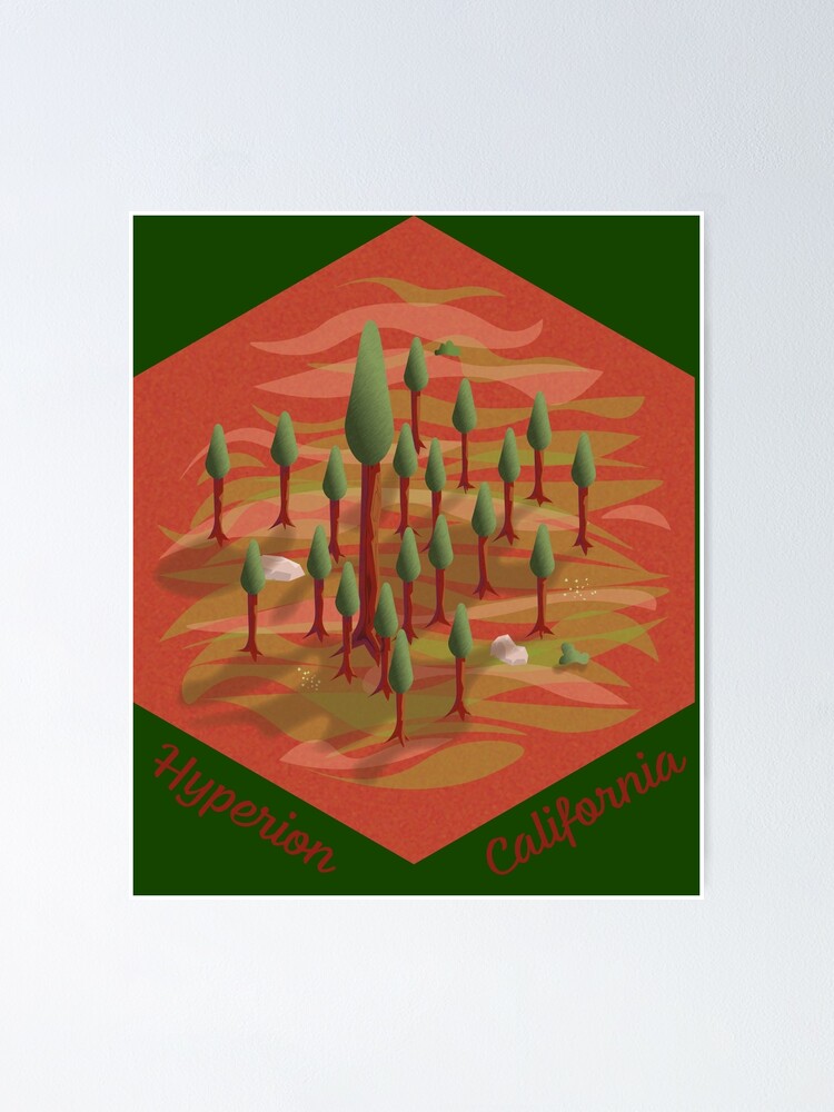 "Tallest tree in the world - Hyperion" Poster by PoSB2021 | Redbubble