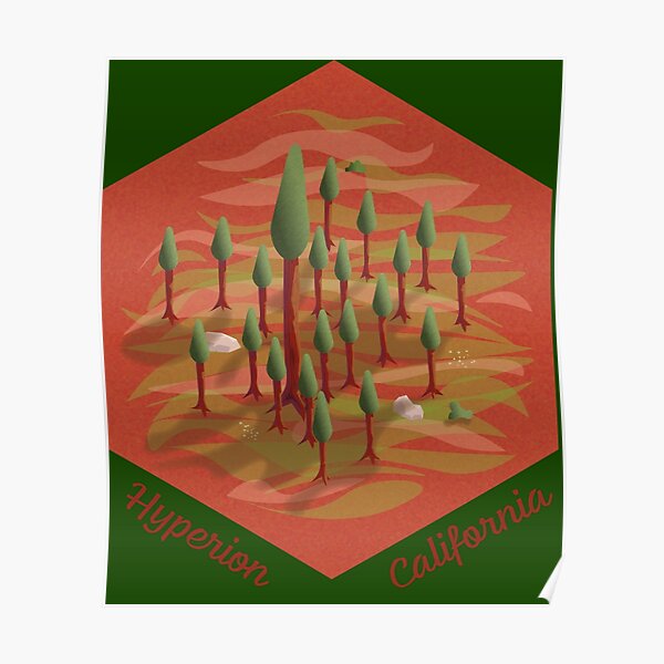 "Tallest tree in the world - Hyperion" Poster by PoSB2021 | Redbubble